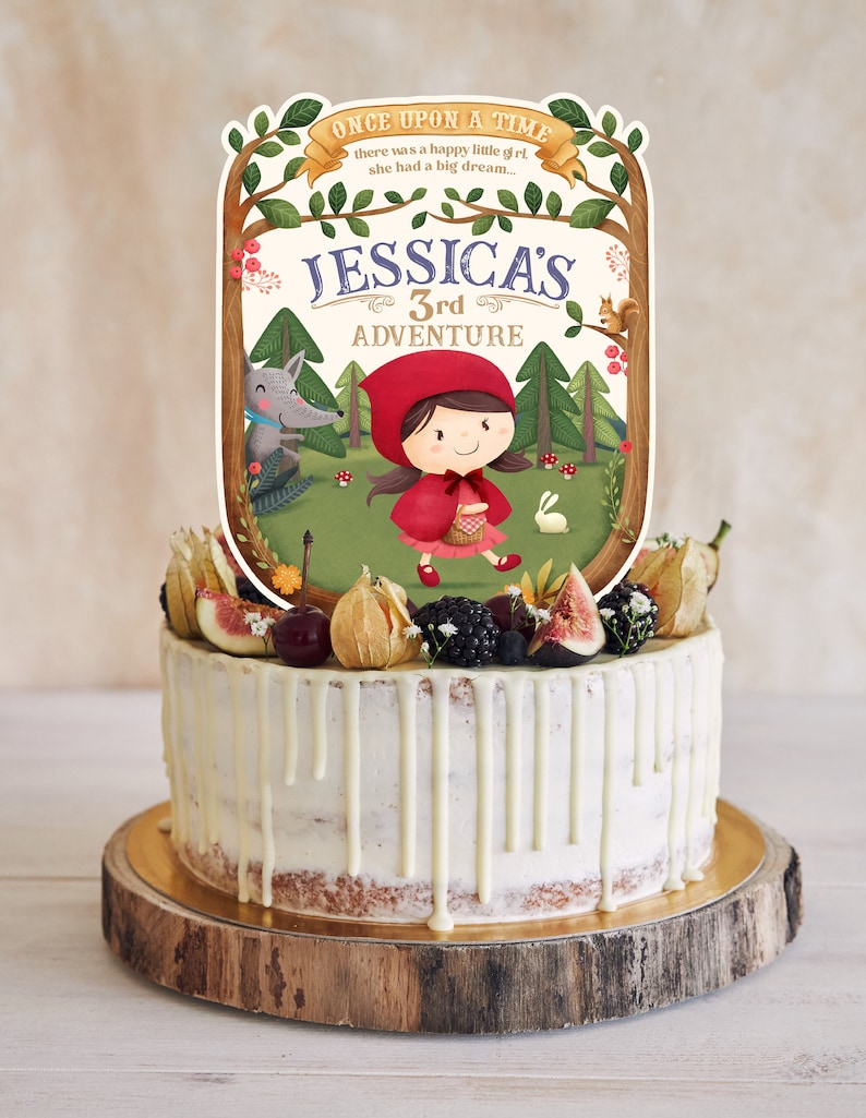 Printable Little Red Riding Hood Party Decor Once Upon A Time - Etsy