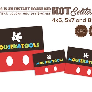 Printable Mickey Clubhouse Party Sign, Mickey Birthday, Baby Shower ...