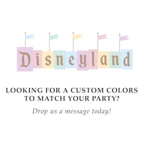 Printable Disneyland Party Sign, Disneyland Party Decoration, Digital ...