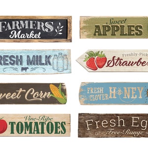 Farmers Market Sign, Farm Sign, Wooden Sign, Perfect for Any Birthday ...