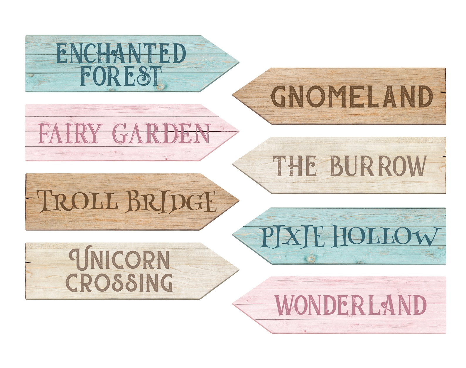 Editable Fairy Garden Sign, Forest Sign, Wooden Sign, Perfect for Any ...