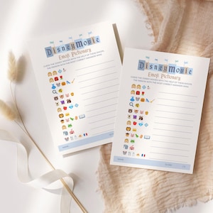 Printable Disney Movie Emoji Pictionary, Babyland Baby Shower Games ...