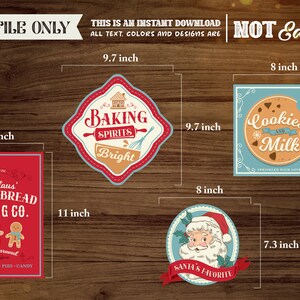 PRINTABLE Gingerbread Bakery Sign, Cookie Exchange Party Decoration ...