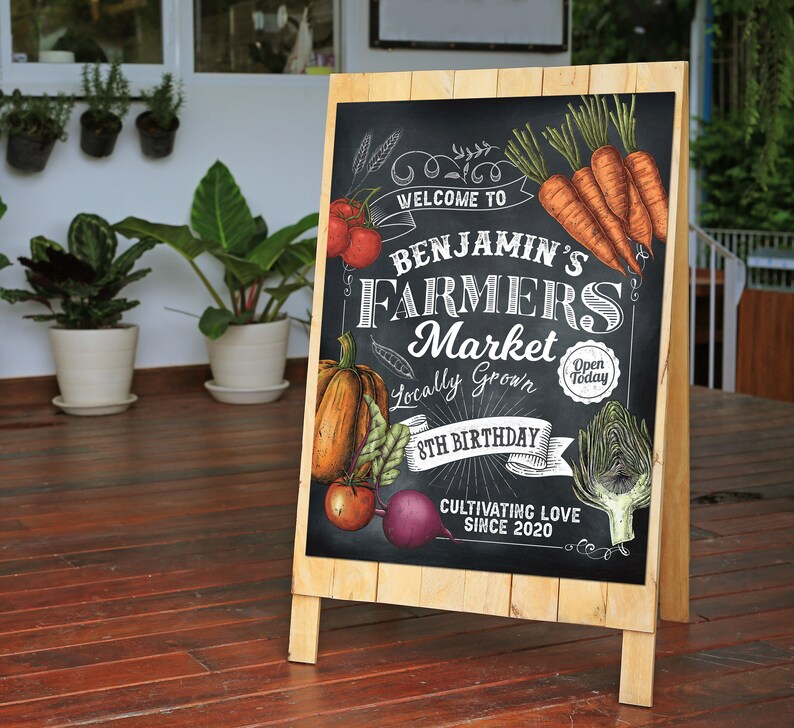 Printable Farmers Market Sign, Perfect for Any Farm Theme Birthday ...