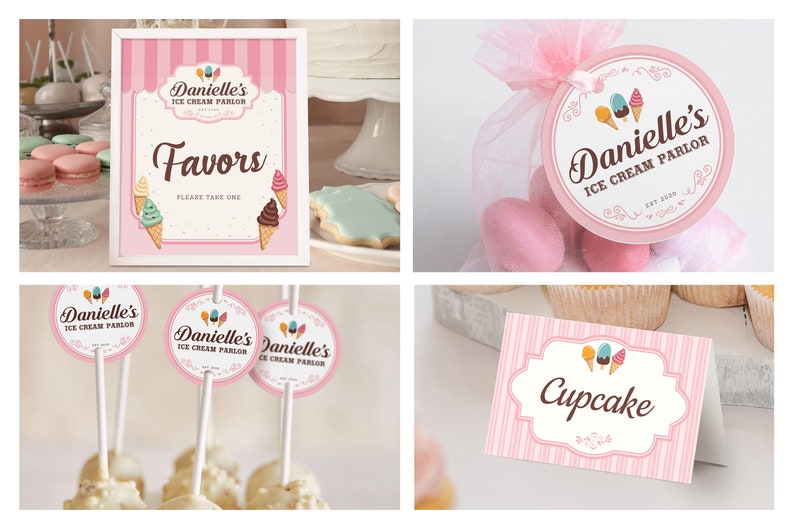 Printable Customize Ice Cream Menu 10 X 12 Digital File - Etsy