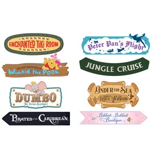 Magic Kingdom Party Directional Sign, Disney World Birthday, Princess ...