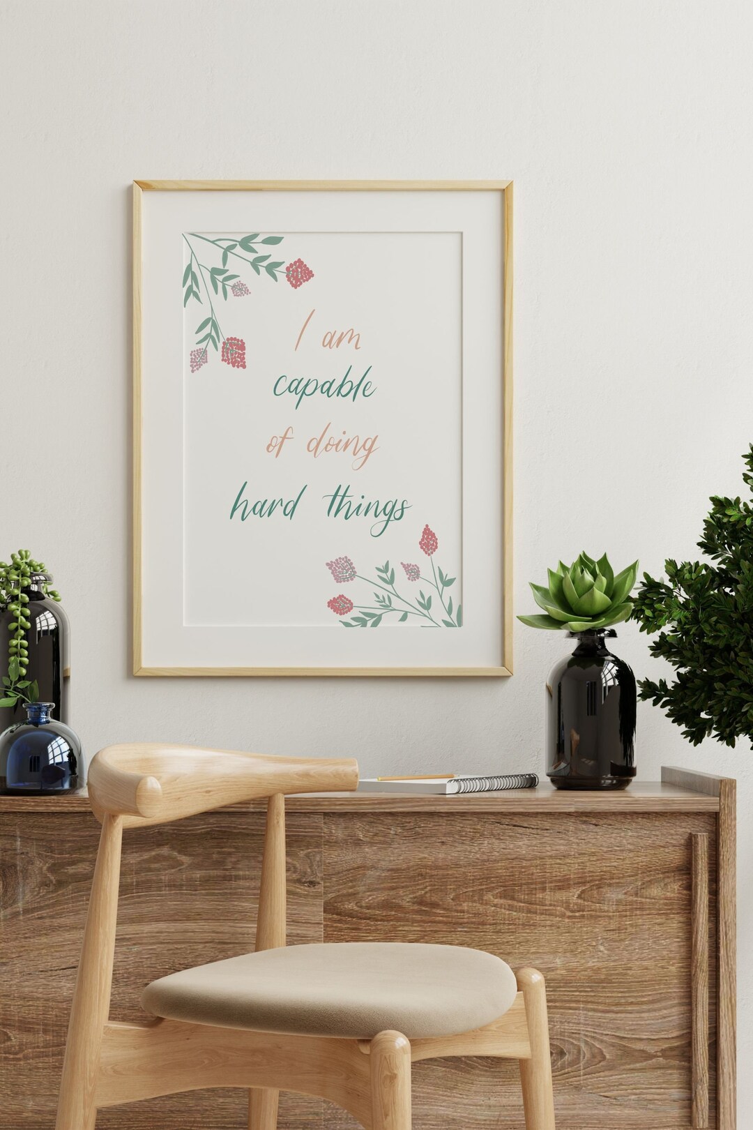 I Am Affirmation Print Digital Download | Motivational Wall Art ...