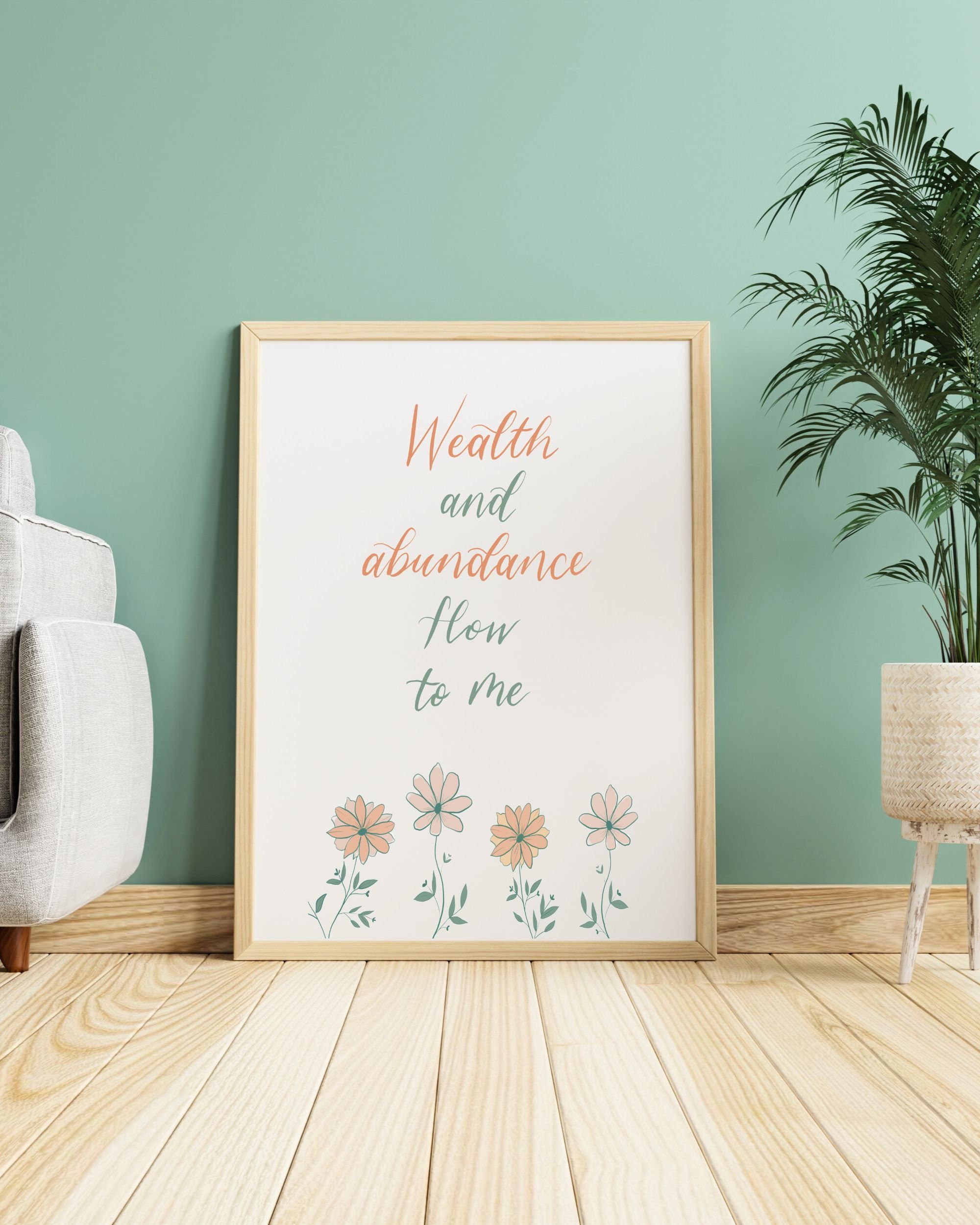 Motivational Quote | Manifest Wall Print | Affirmation Artwork ...