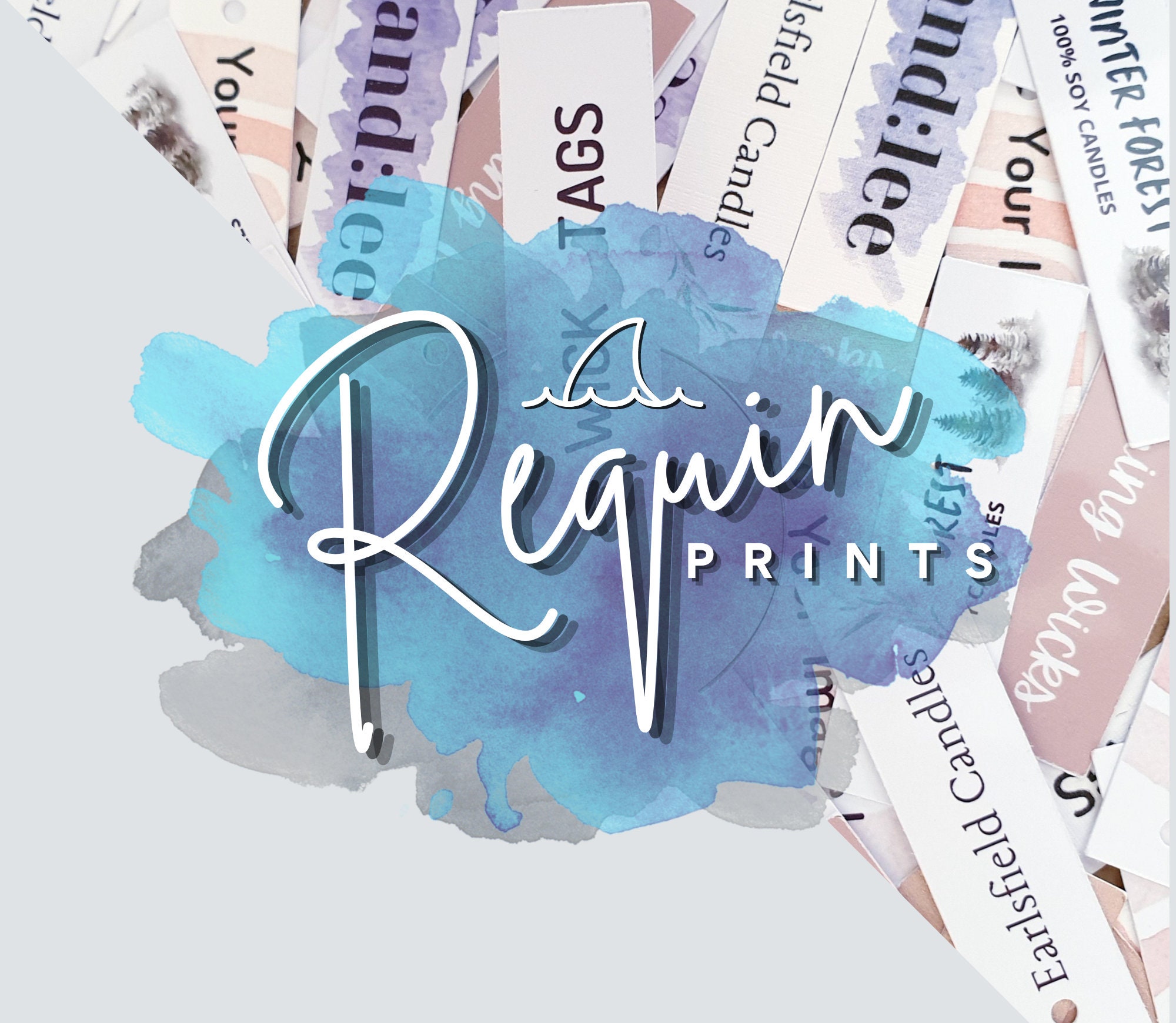 Logo Candle Tags Custom Swing Tags Shop Name Tags Candle | Etsy