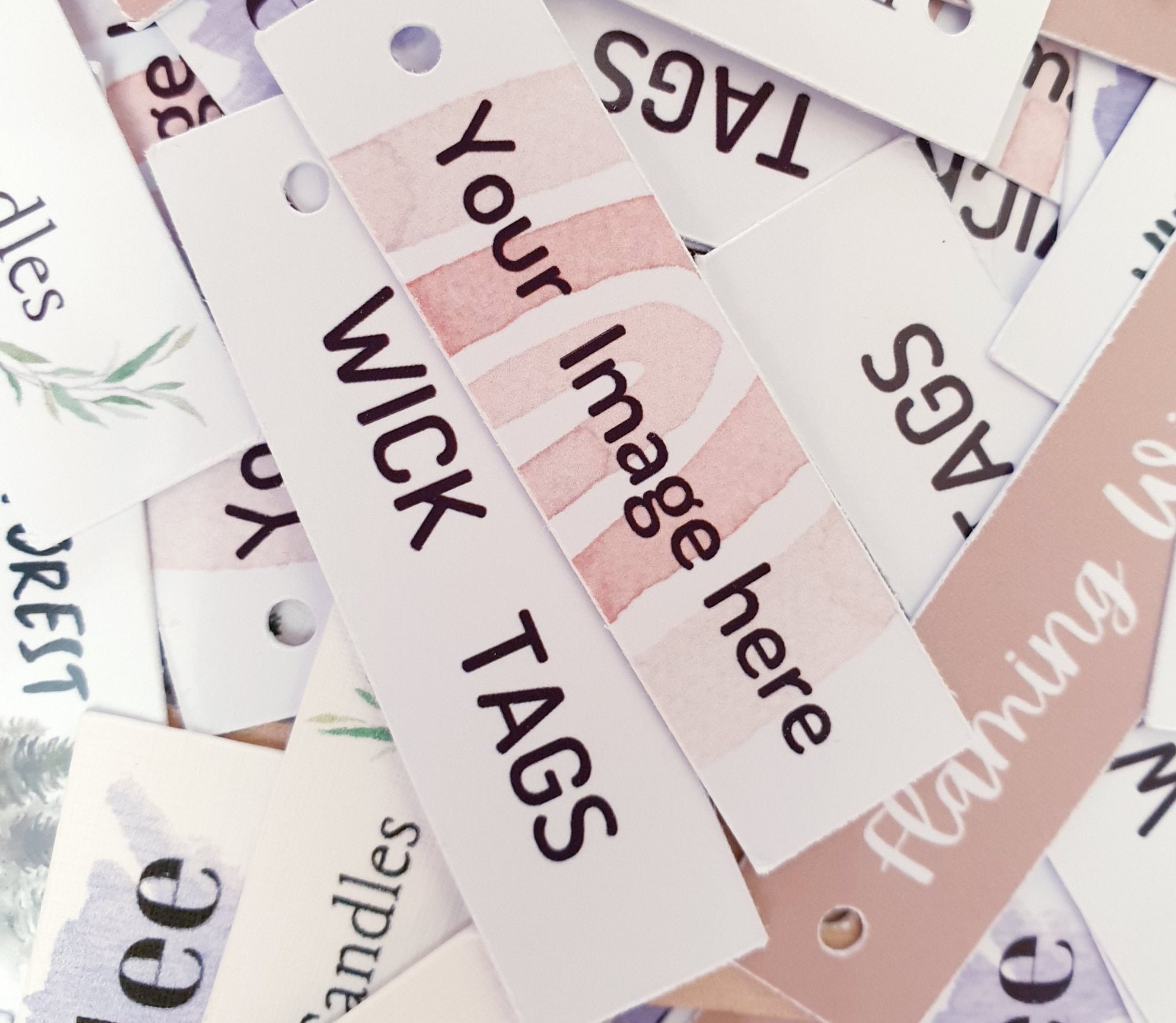 Logo Candle Tags Custom Swing Tags Shop Name Tags Candle | Etsy