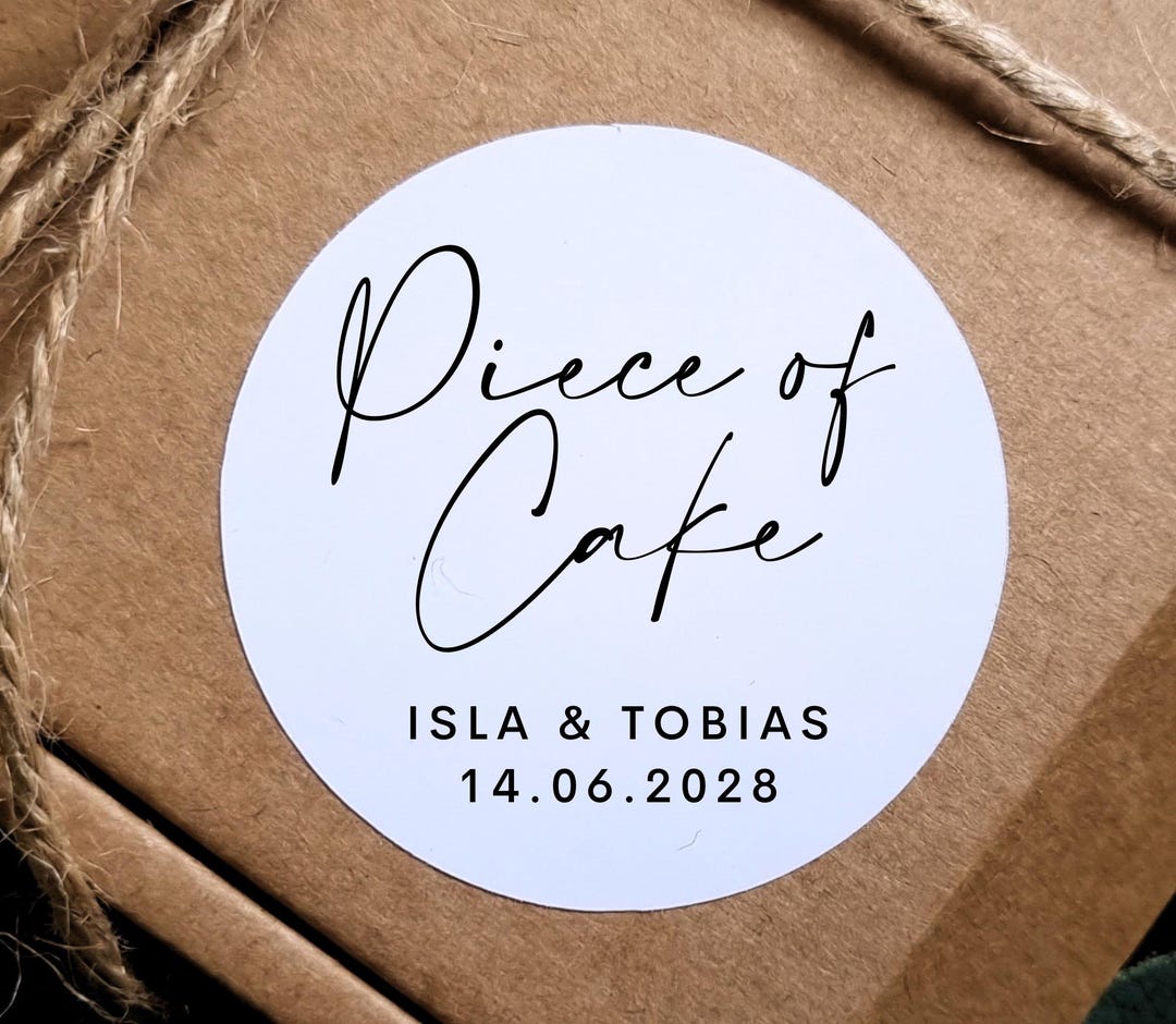 Personalised Wedding Stickers | Wedding Cake Stickers | Wedding Cake ...