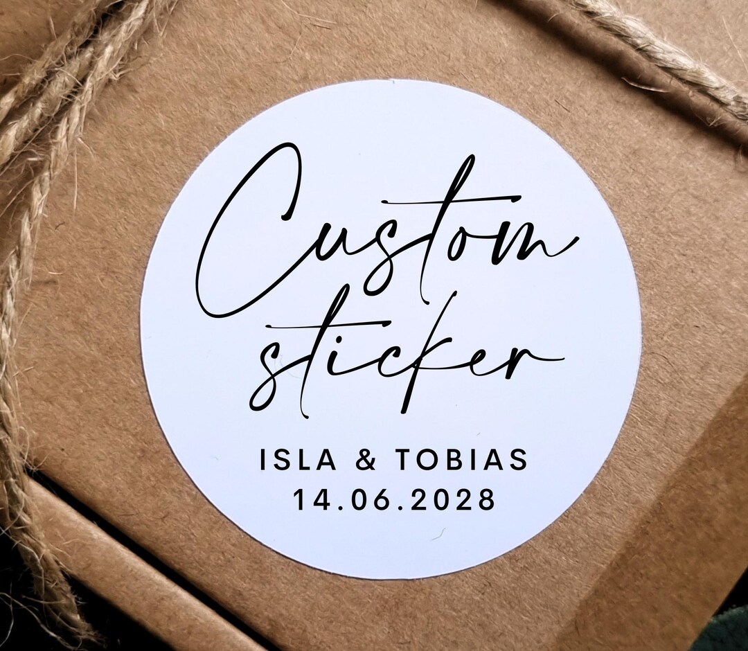 Personalised Wedding Stickers | Favour Wedding Stickers | Custom Labels ...