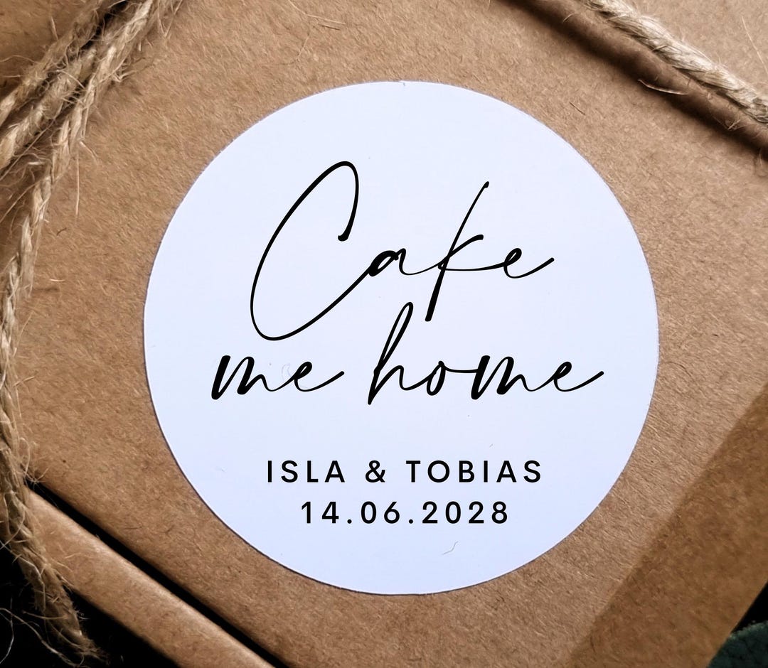 Cake Me Home | Personalised Wedding Stickers | Wedding Cake Stickers ...