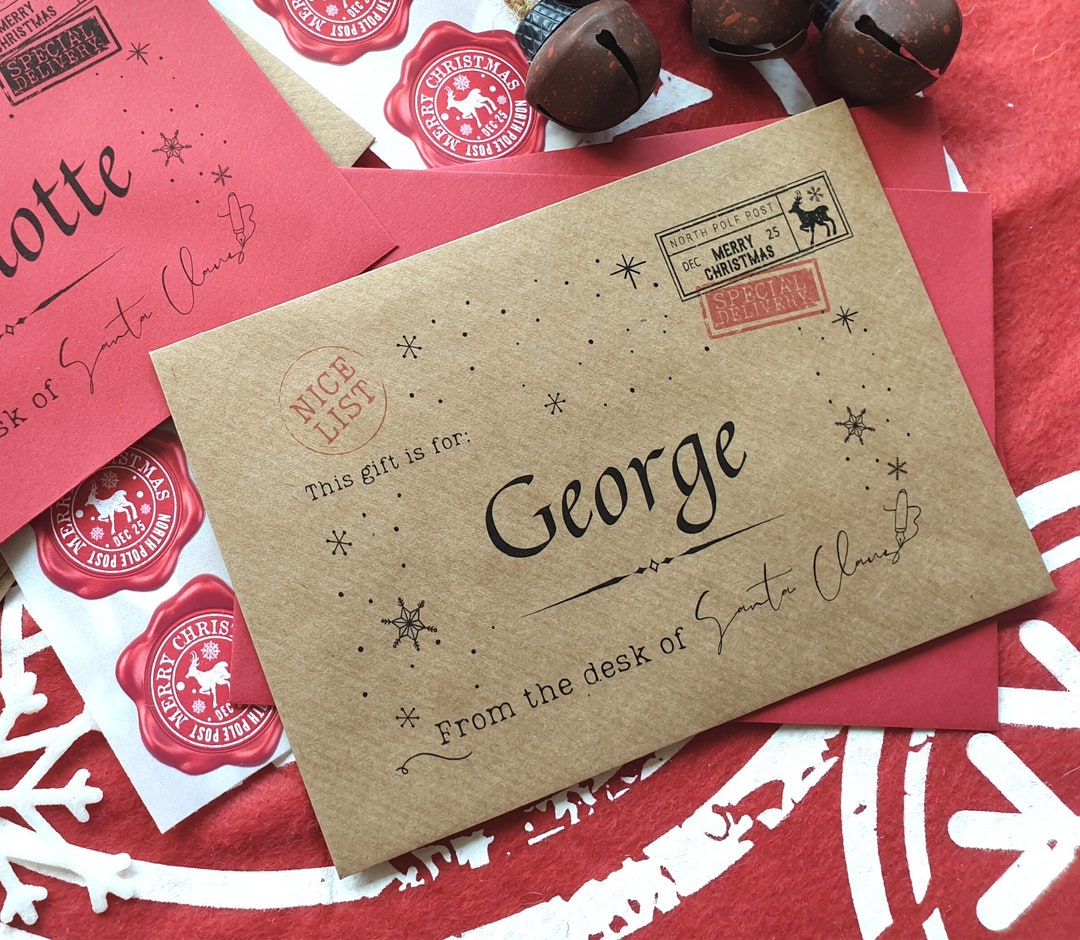 Christmas Money Envelopes | Personalised Christmas Envelope | Money ...