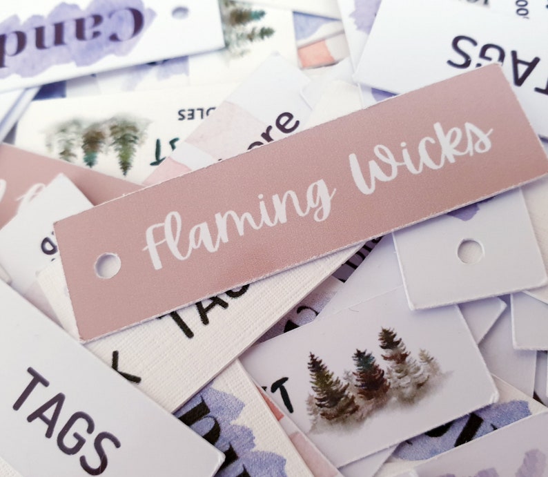 Logo Candle Tags Custom Swing Tags Shop Name Tags Candle - Etsy UK