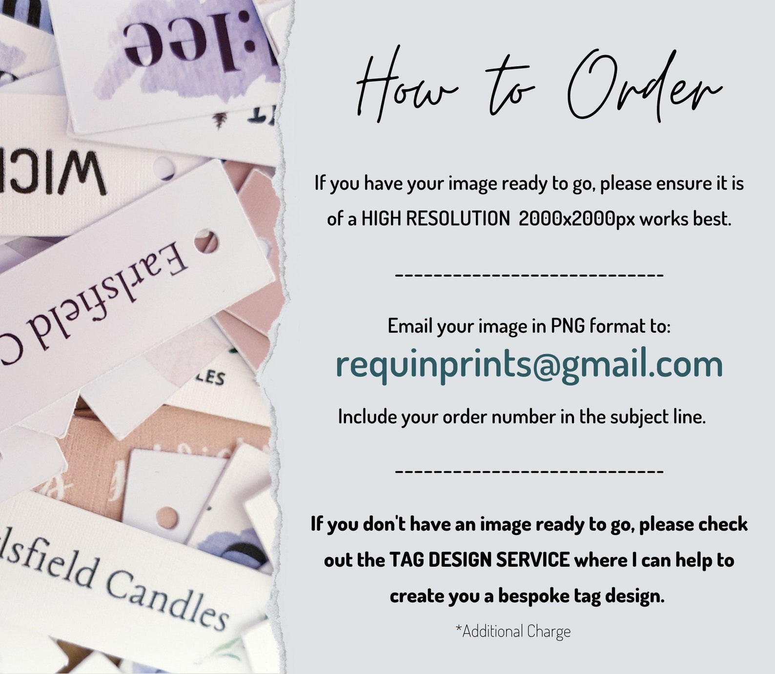 Logo Candle Tags Custom Swing Tags Shop Name Tags Candle | Etsy