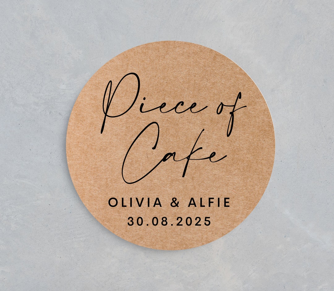 Personalised Wedding Stickers Wedding Cake Stickers Wedding Cake Favour ...