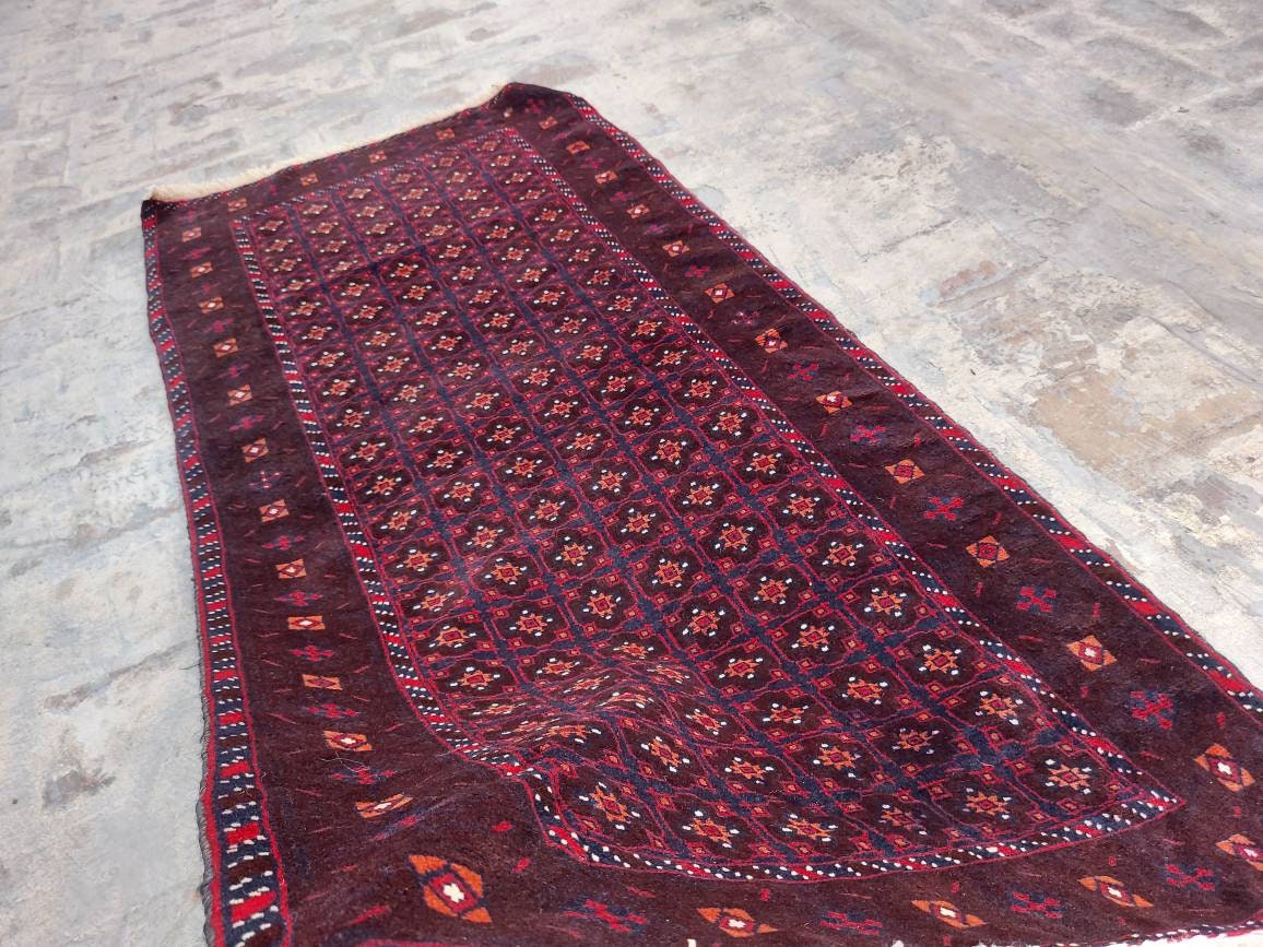 5'72'7 Ft Handmade Afghan Baluch Rug Nice Thaimani Tribal Rug Oriental ...
