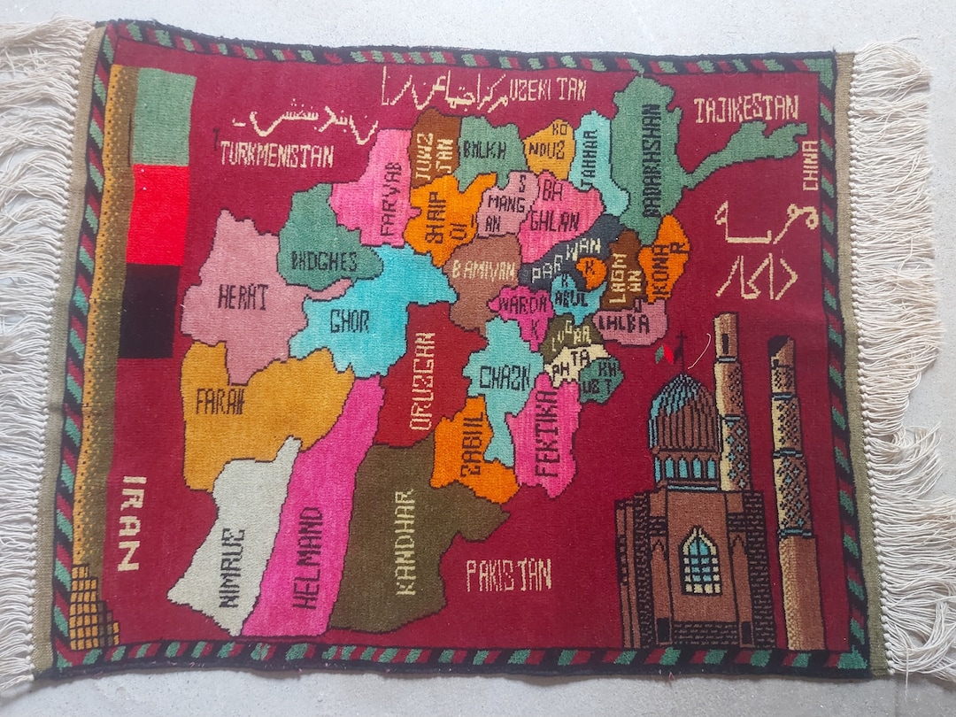 85x67cm Ethnic Rug Afghan War Art Rug Wool War Rug Tribal Handicrafts ...