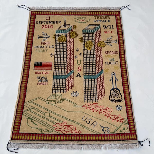 Large Afghan War Rug - Etsy