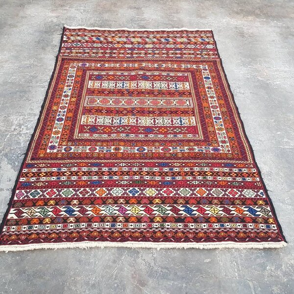 Afghan Kilim Rug - Etsy