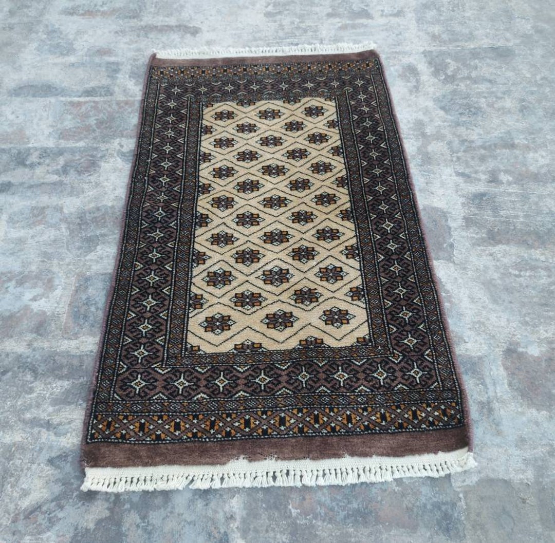3x2 Ft Handmade Wool Rug Oriental Rug Small Rug Doormat Decorative Rug ...