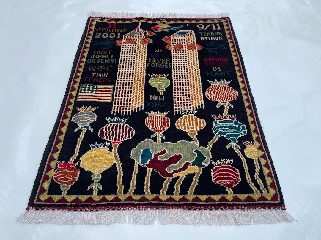 Afghan War Rug Mini War Rug Beautifully Made War Rug Handicrafts 9/11 ...