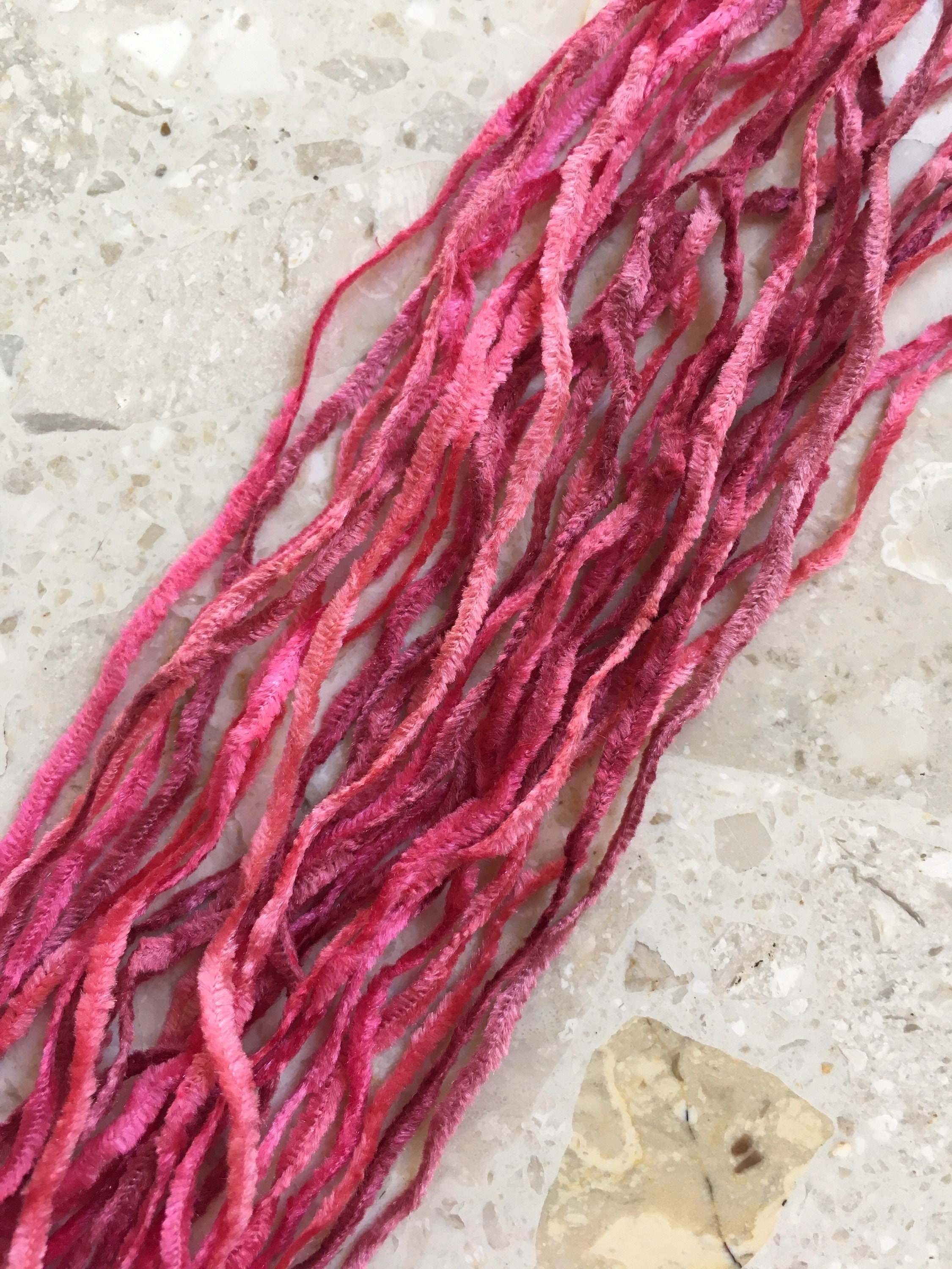 3 Meters Silk Chenille Thread, Silk Chenille 1.5 Mm, Yarn for ...