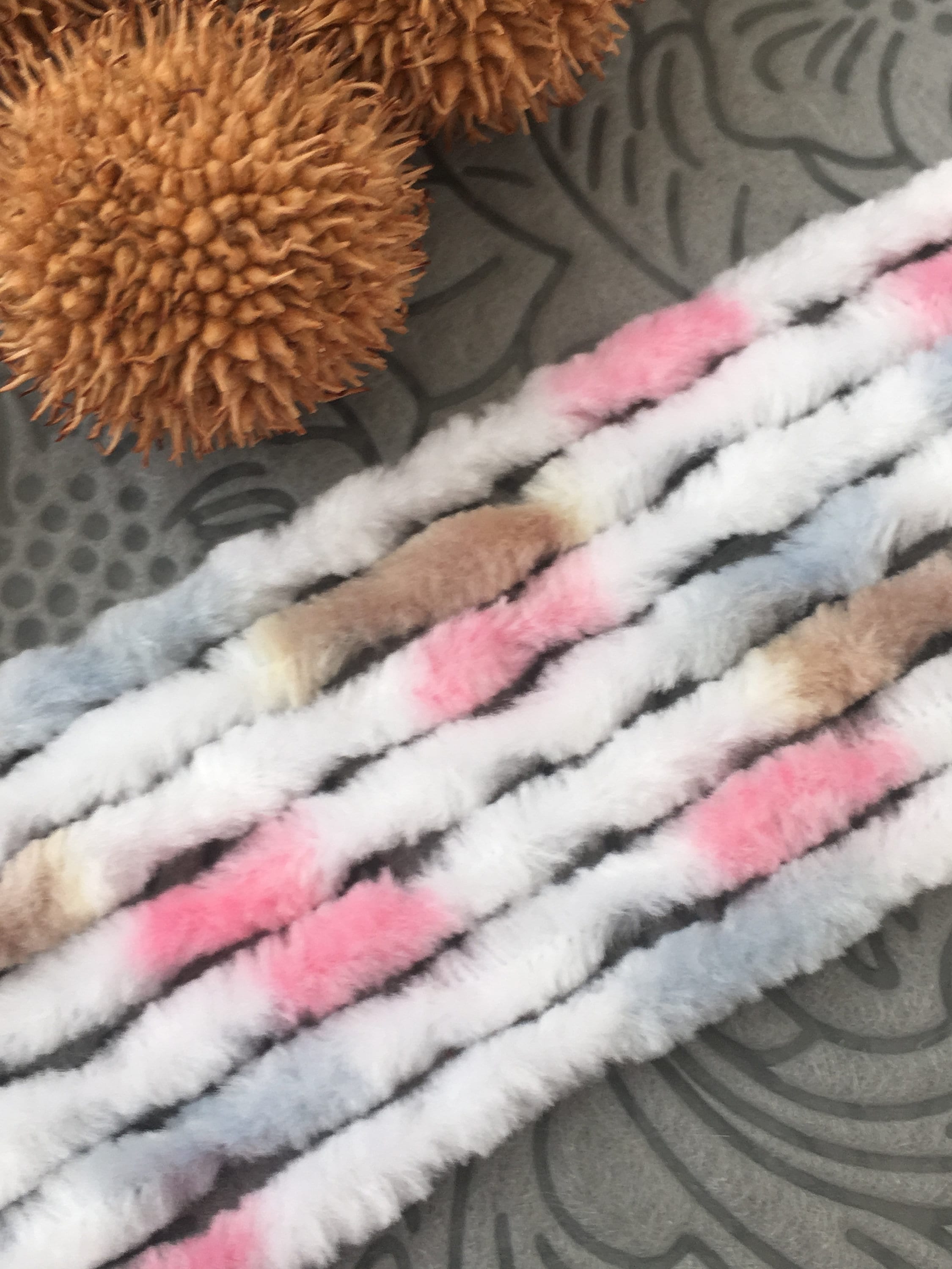 6 Meters Velvet Chenille Thread, Velvet Chenille 4 Mm, Cotton Chenille ...