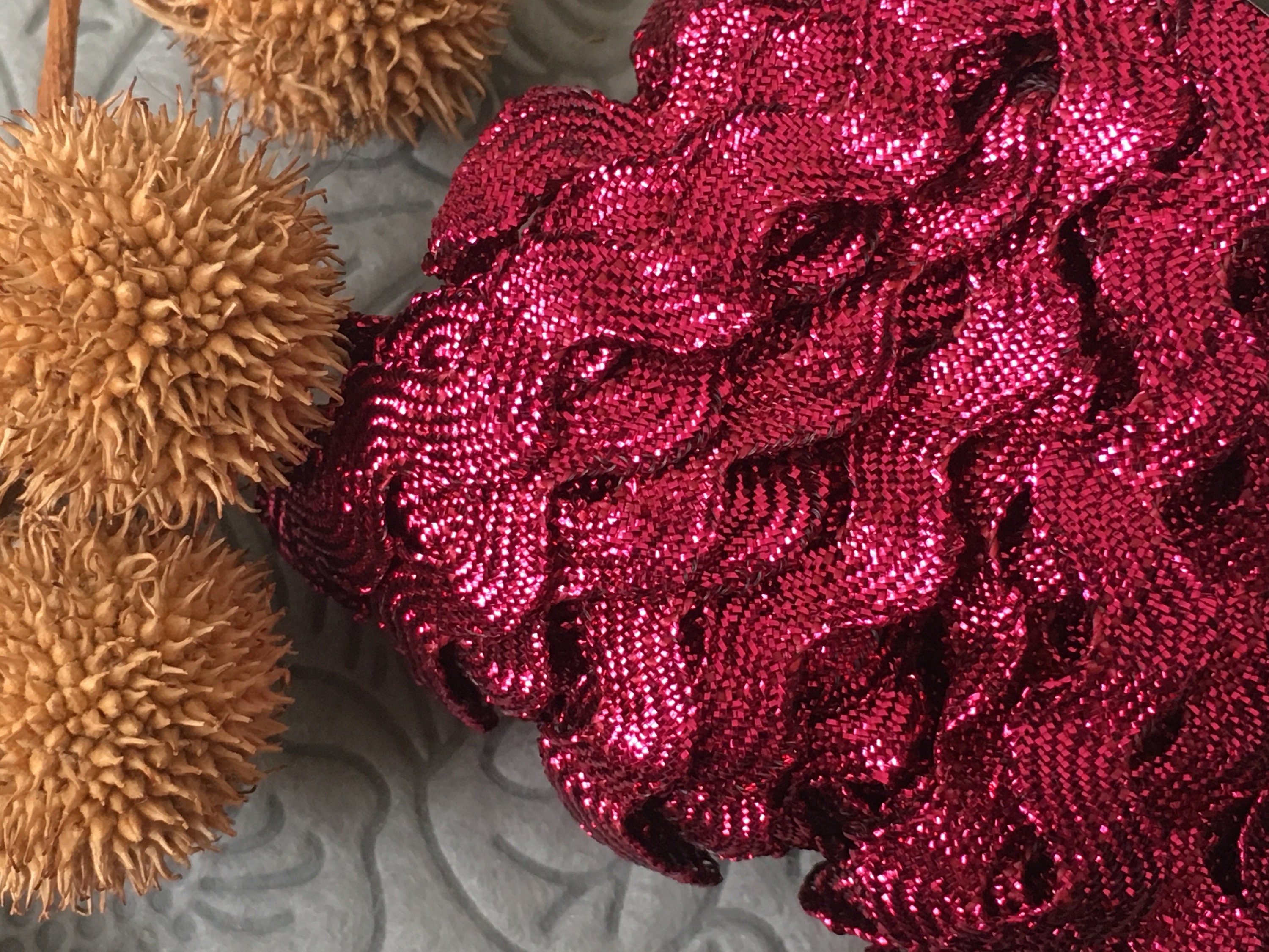 5mm Metallic Ric Rac Ribbon 1 Yard, Metallic Trim, Trimming, Metallic ...