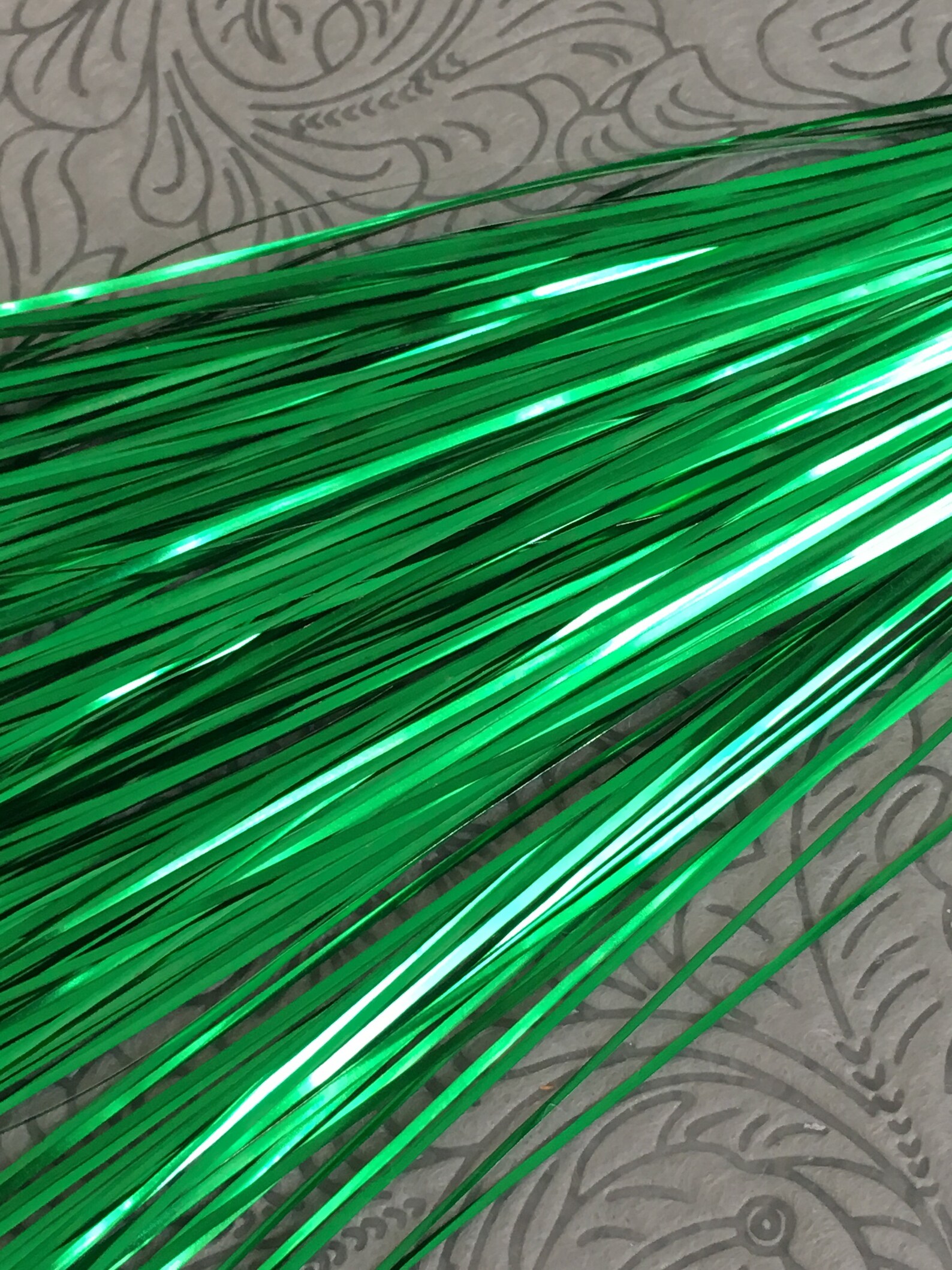 20 Strips of Metal Copper Strips for Embroidery, Metallic Tape ...