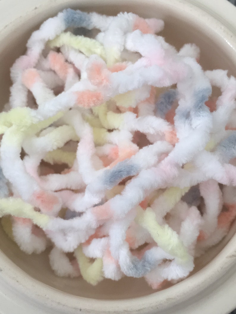 6 Meters Velvet Chenille Thread, Velvet Chenille 4 Mm, Cotton Chenille ...