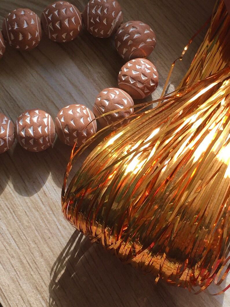 20 Strips of Metal Copper Strips for Embroidery, Metallic Tape ...