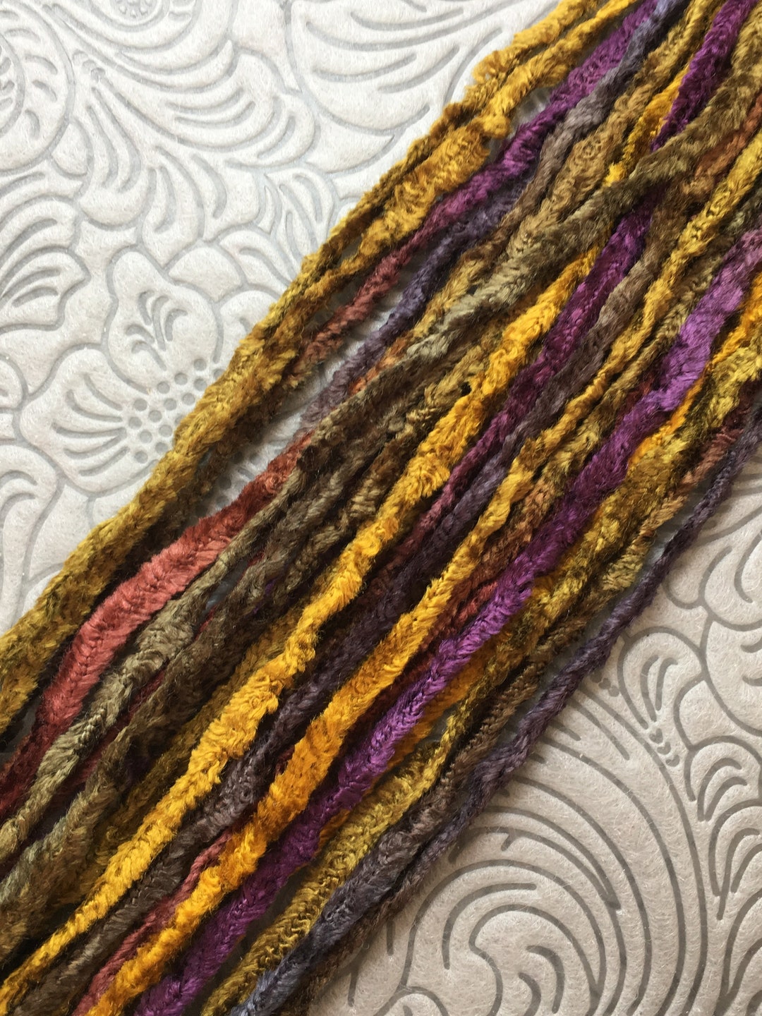 3 Meters Viscose Chenille Thread 3 Mm, Silk Yarn for Embroidery,silk ...