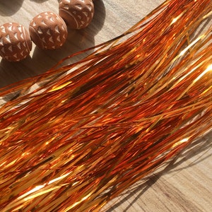 20 Strips of Metal Copper Strips for Embroidery, Metallic Tape ...