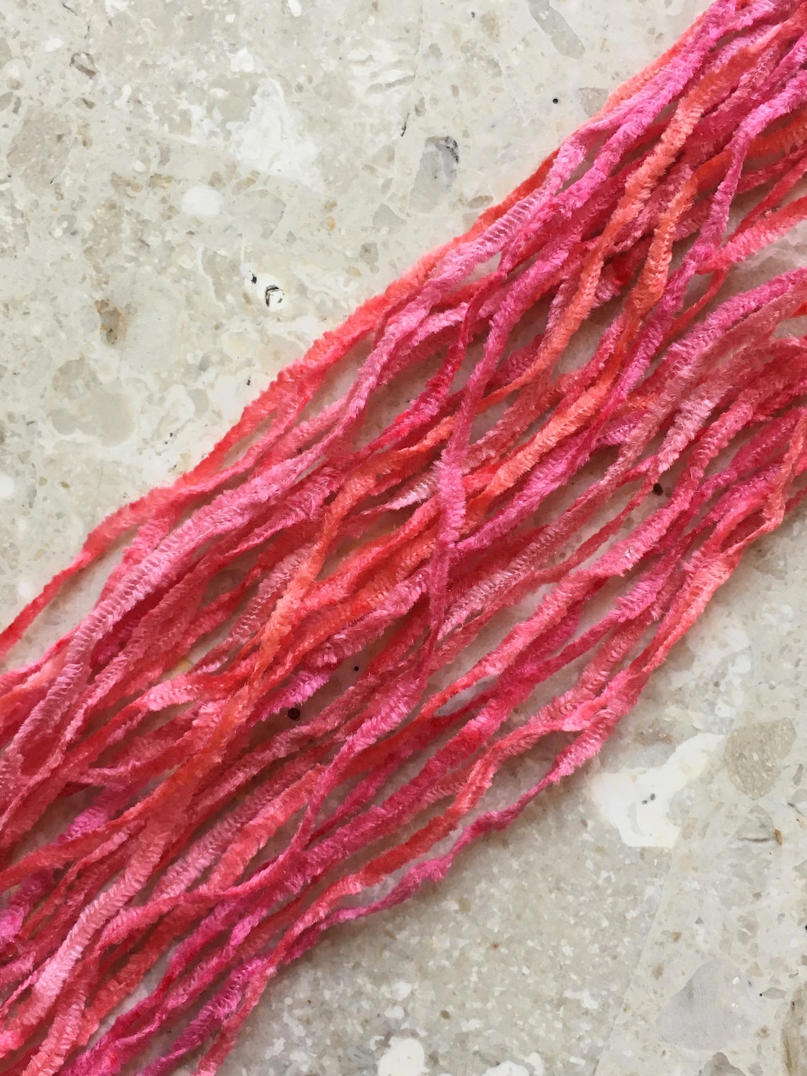 3 Meters Silk Chenille Thread Silk Chenille 1.5 Mm Yarn for - Etsy