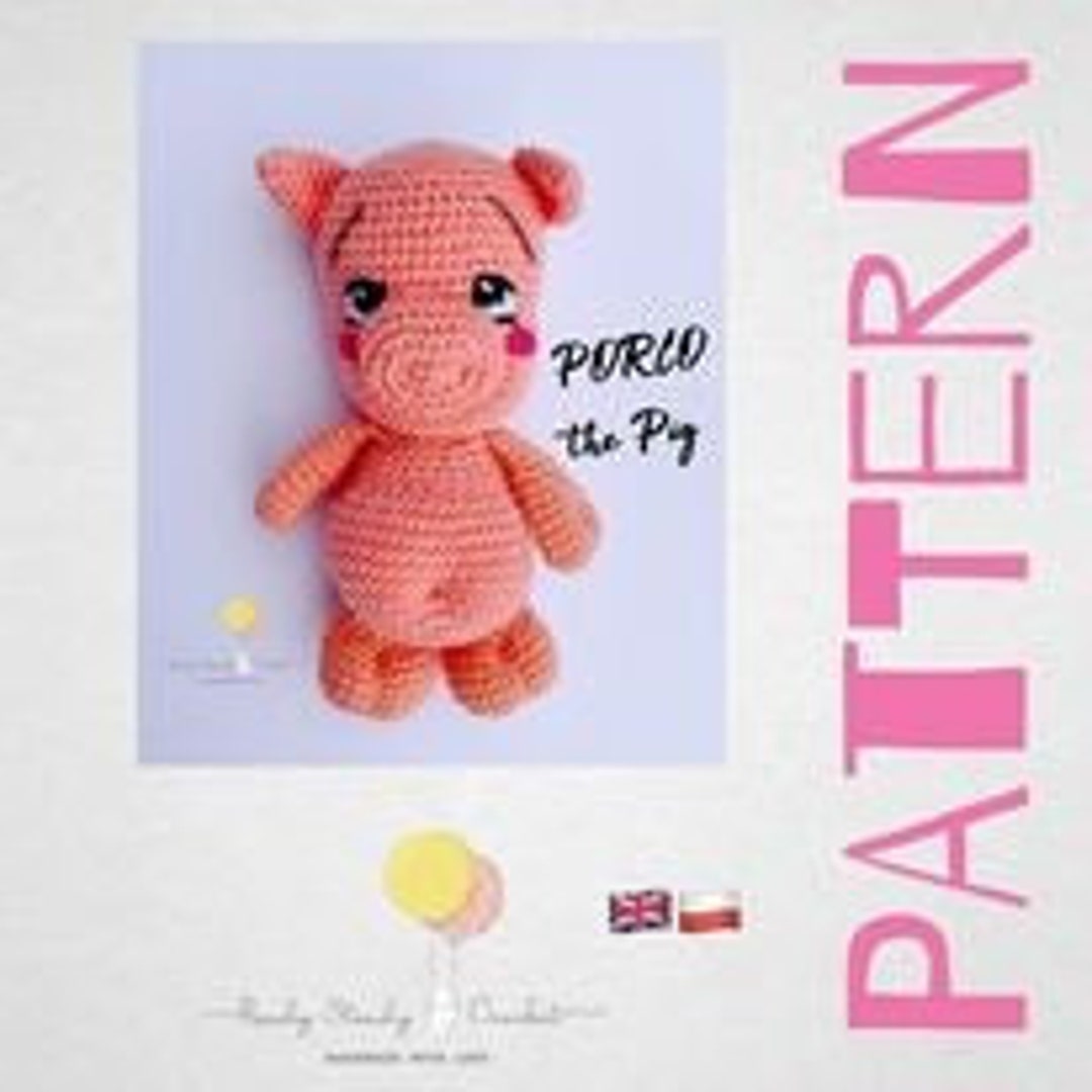 PORCO the Pig CROCHET PATTERN in Eng Wzór Szydel1kowy Na - Etsy
