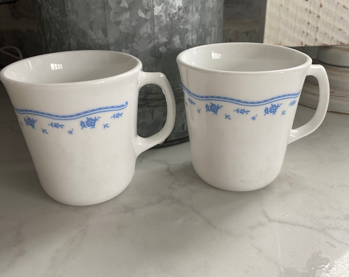 4 Morning Blue Corelle Coffee/tea Mugs 8 0oz. - Etsy