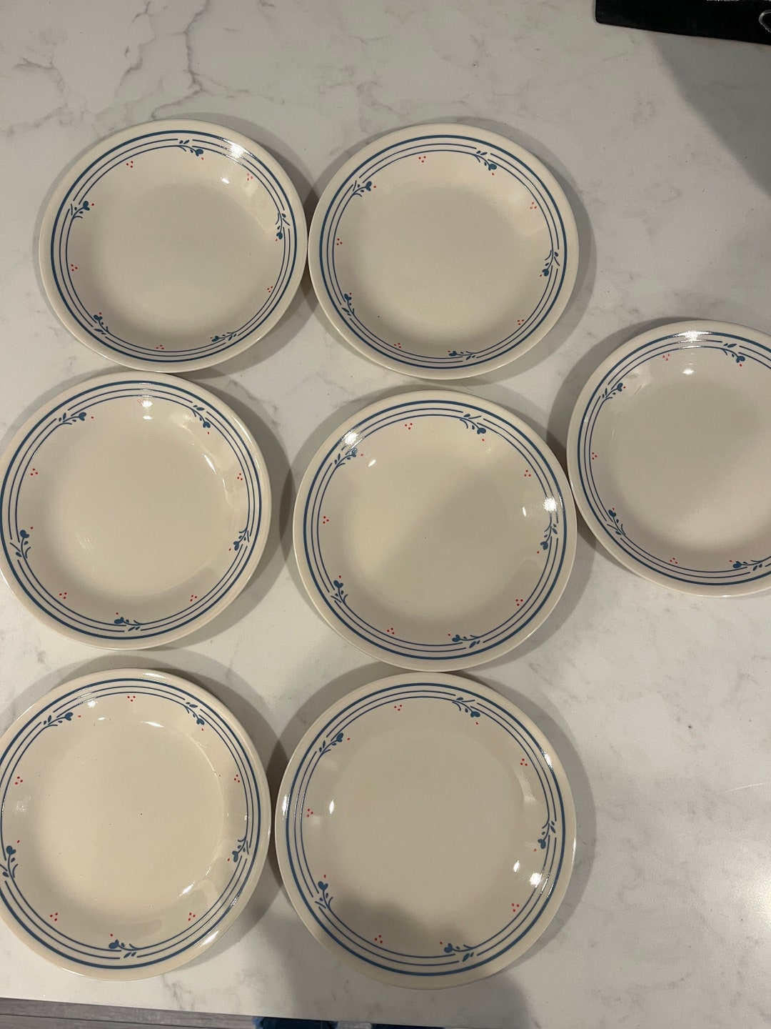 Corelle Vintage Country Violets Side Dessert Bread and Butter Plates ...