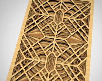 Dtfma08-multilayer Laser Cut DXF Design File Hanging Wall Art | Etsy