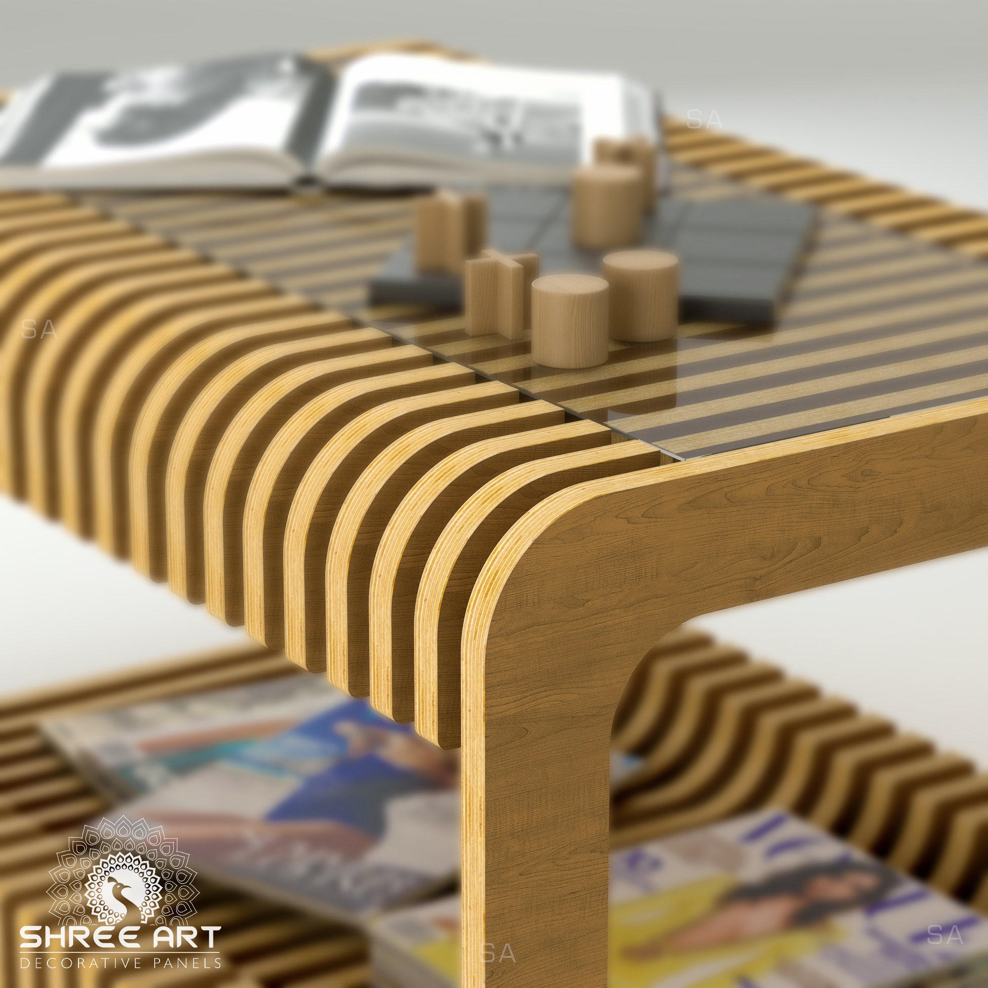 Parametric Coffee Table Digital File Modern Table Plan File - Etsy UK