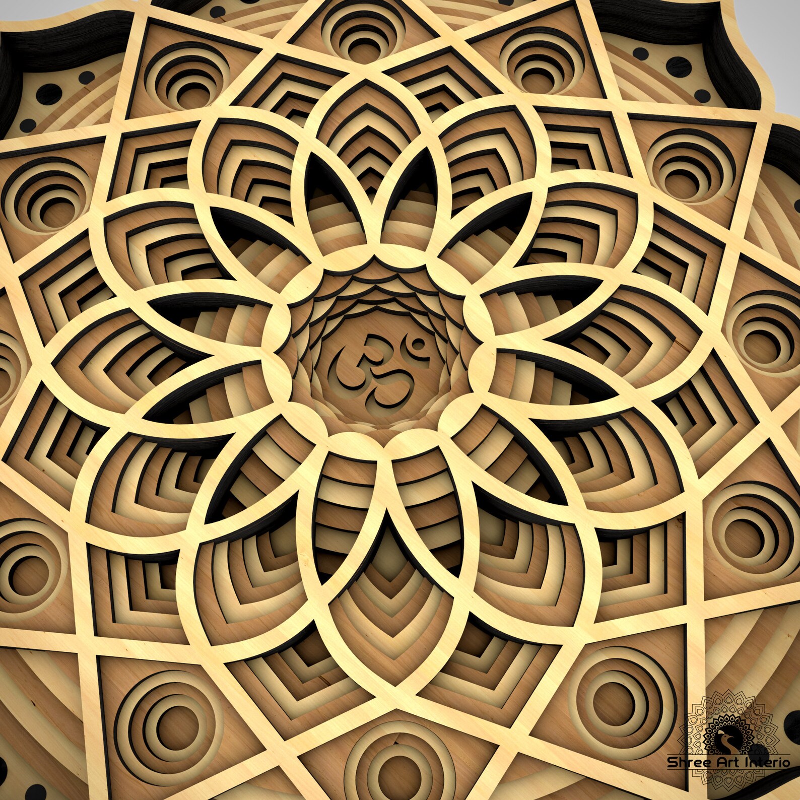 DTFMA07 Multilayer Laser Cut DXF Design File Mandala SVG - Etsy