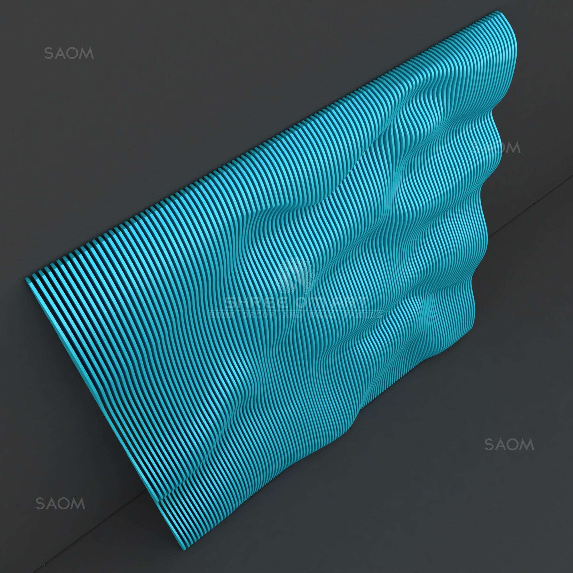 Parametric Wall 05 Unique decorative Wave wall for your home | Etsy