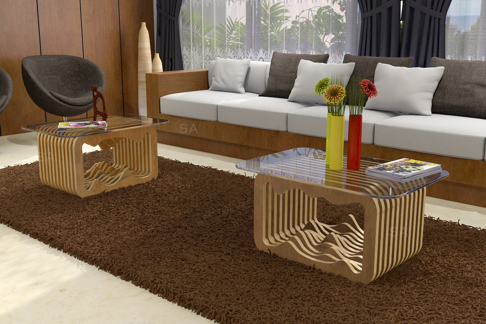 Parametric Coffee Table Digital File Modern Table Plan File - Etsy