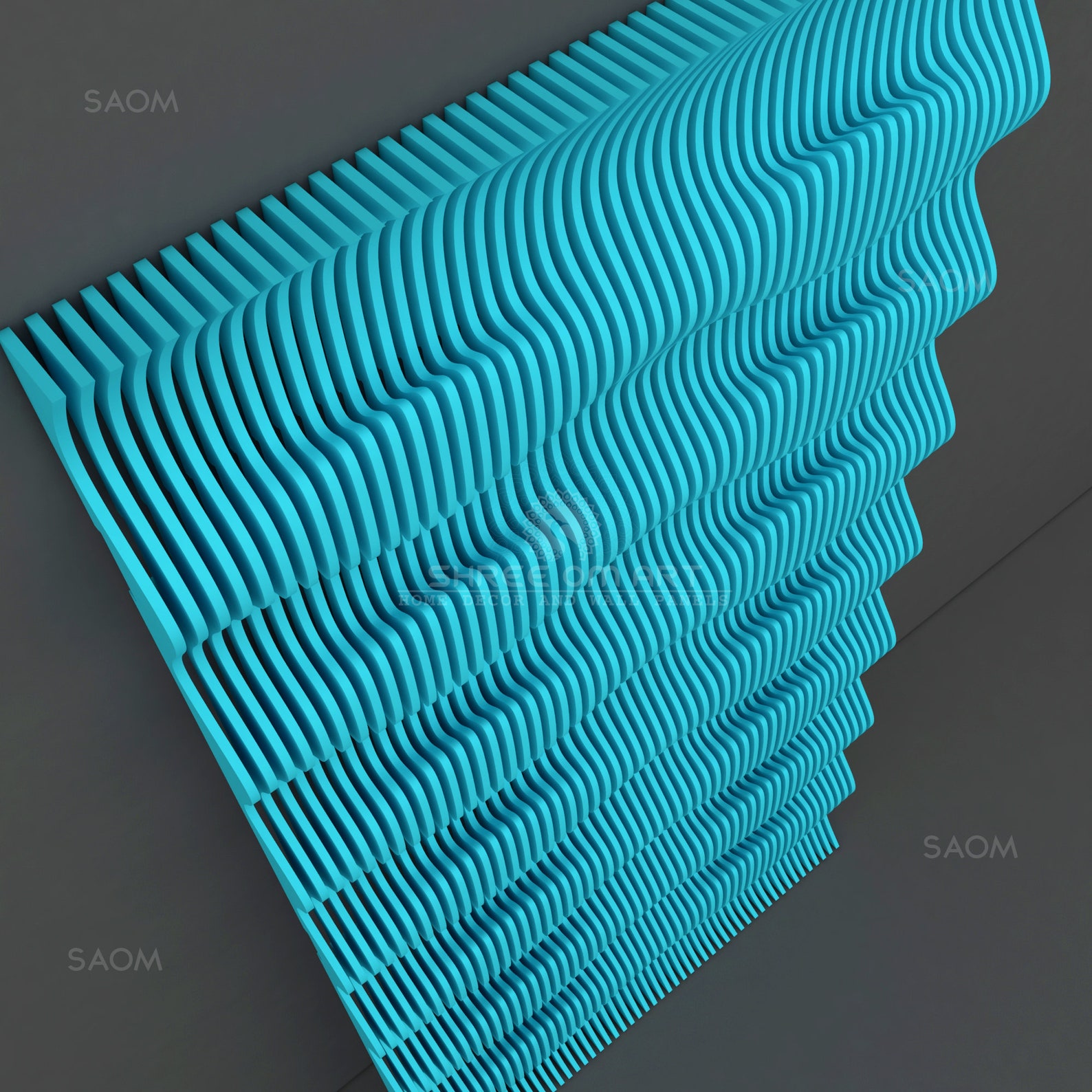 Parametric Wall 11 Unique Decorative Wave Wall for Your Home | Etsy