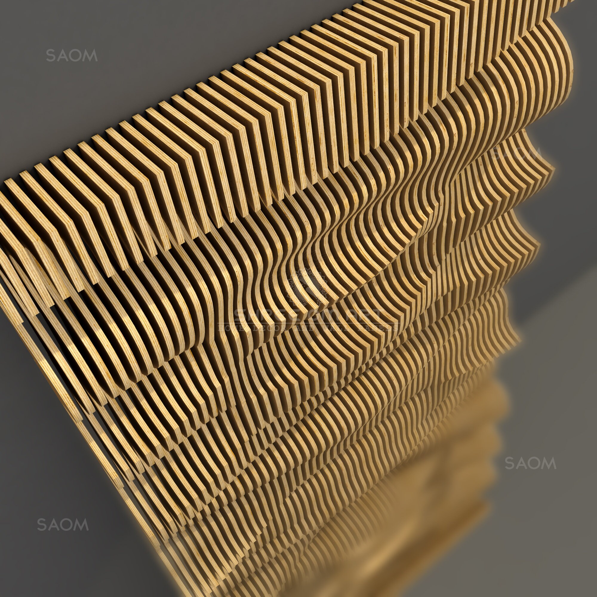 Parametric Wall 12 Unique Decorative Wave Wall for Your Home | Etsy