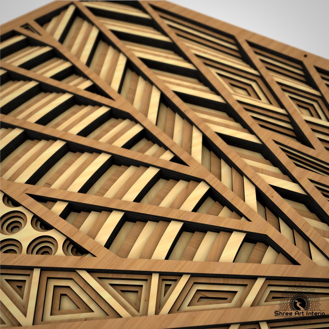 Dtfma02-multilayer Laser Cut DXF Design File Hanging Wall Art | Etsy