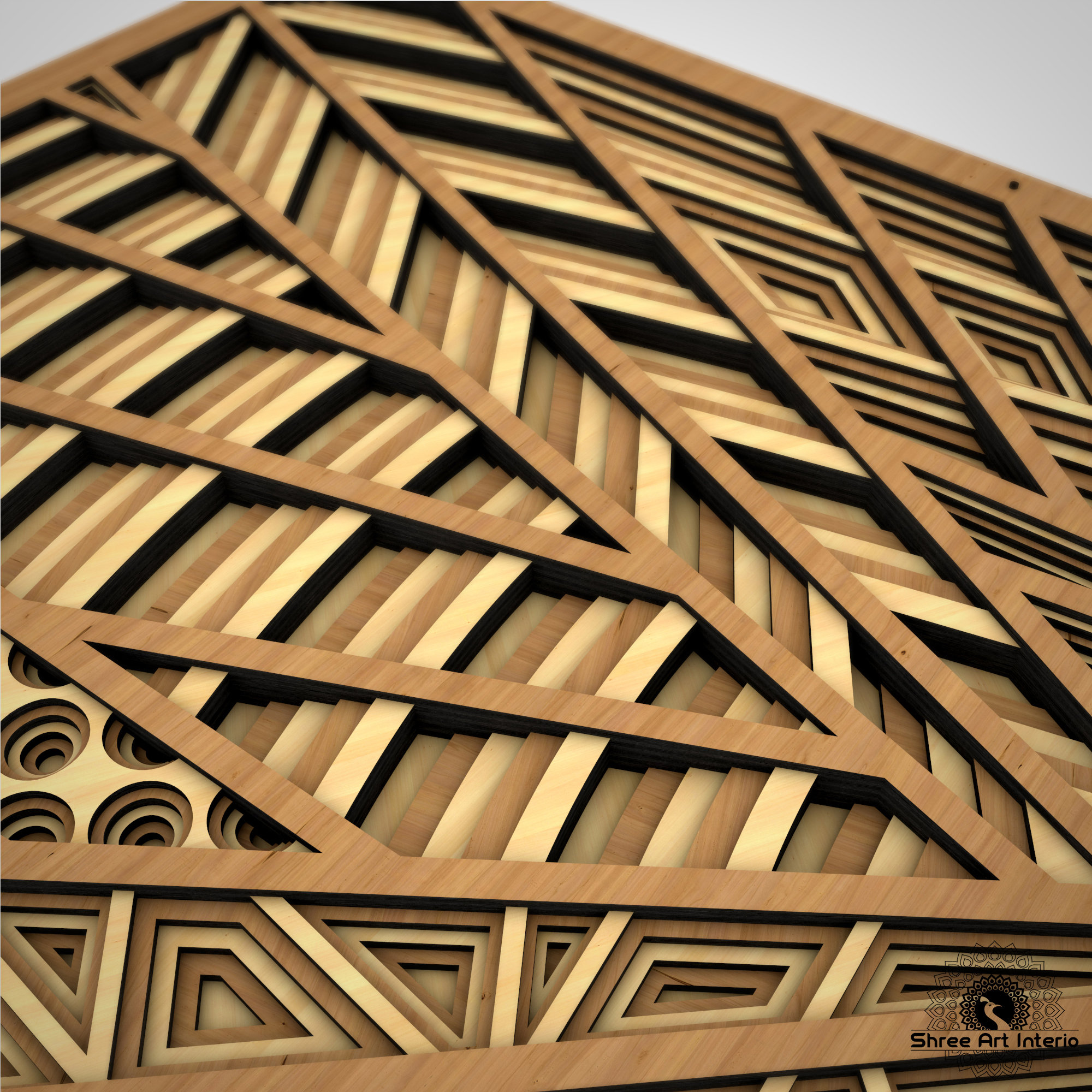 Dtfma02-multilayer Laser Cut DXF Design File Hanging Wall Art | Etsy