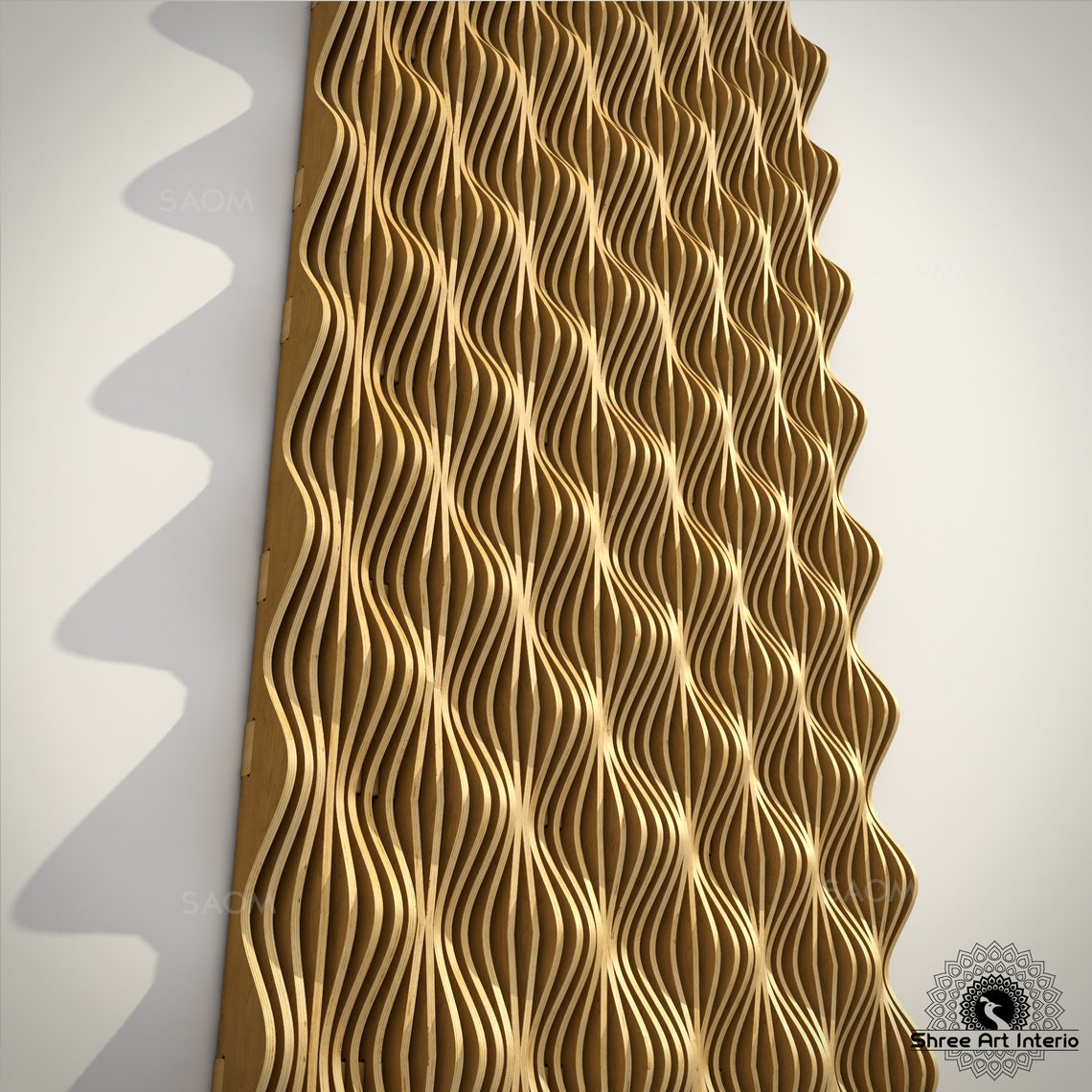 Parametric Wall 19 Small Size Unique Decorative Wave Wall for - Etsy