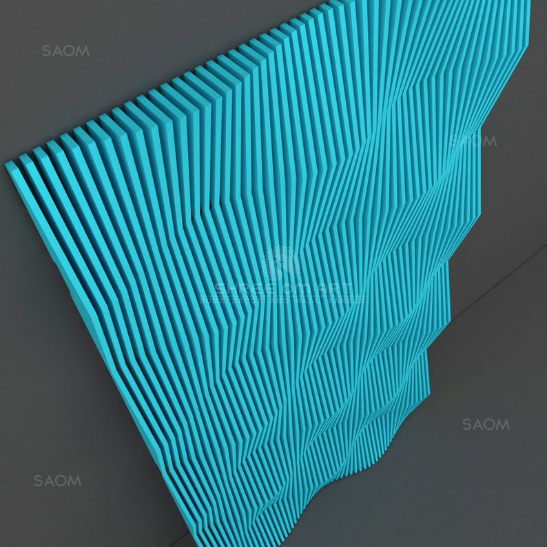 Parametric Wall 06 Unique Decorative Wave Wall for Your Home - Etsy